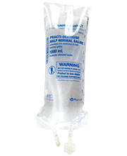 Practi-1000 mL IV bag Dextrose Half Normal Saline (for clinical ...
